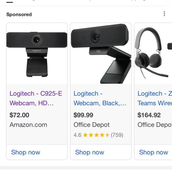 Logitech | Computers, Laptops & Parts | Logitech Webcam New Without Box | Poshmark
